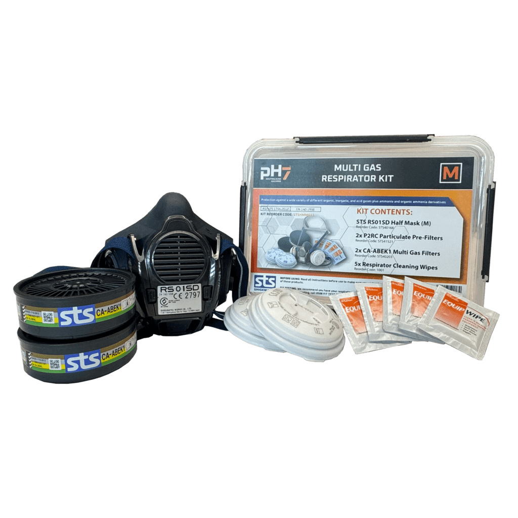 RS01SD Half Mask Multi Gas Respiratory Kit